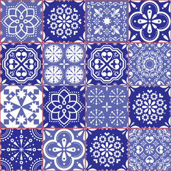 Moroccan ceramic tile seamless pattern Royalty Free Vector