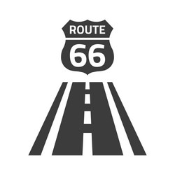 1 route sign icon road highway Royalty Free Vector Image