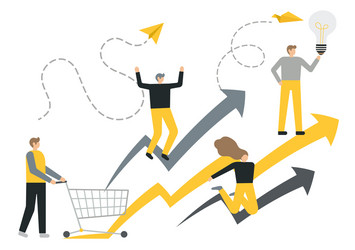 Business man flat style icon Royalty Free Vector Image