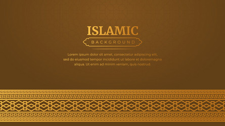 Islamic Border in Gold Vector Images (over 7,300)