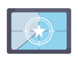 Movie screen icon Royalty Free Vector Image - VectorStock