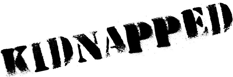 Kidnapped rubber stamp Royalty Free Vector Image