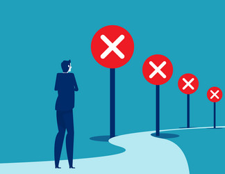 Traffic sign prohibiting from passing warning Vector Image