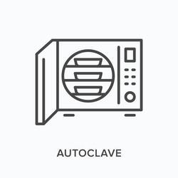 Autoclave flat icon colored sign from Royalty Free Vector