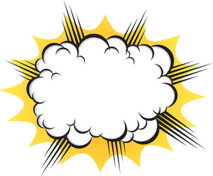 Comic explosion cloud Royalty Free Vector Image