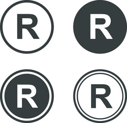 White Registered Trademark Symbol Vector Images (over 350)