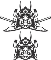 Mask Samurai Daimyo Vector Images (37)