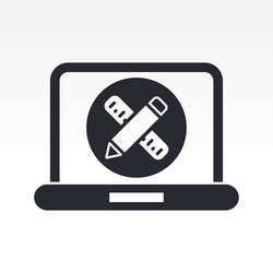 Icons engineer drawing style Royalty Free Vector Image