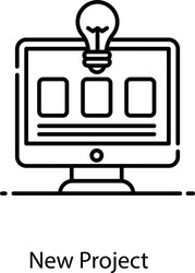 New project Royalty Free Vector Image - VectorStock