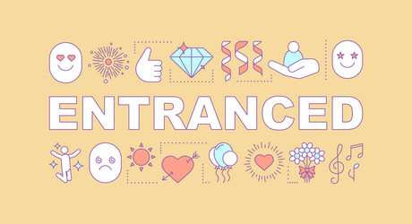 Entranced word concepts banner Royalty Free Vector Image