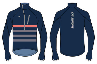 Long sleeve compression running base layer top t Vector Image