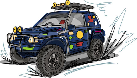 Safari Jeep Front Vector Images (50)