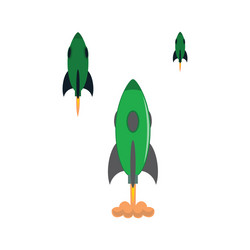 Corn rocket army cartoon design Royalty Free Vector Image