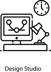 Design studio Royalty Free Vector Image - VectorStock