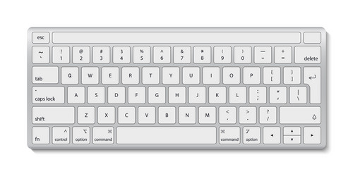 Empty keyboard key Royalty Free Vector Image - VectorStock