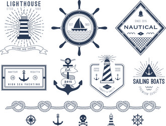 Sail logo set Royalty Free Vector Image - VectorStock