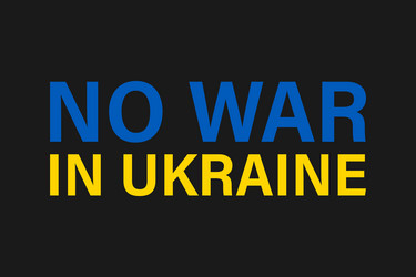 No war in ukraine slogan russia attack Royalty Free Vector