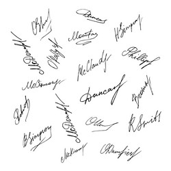 Signature Signatures Surname Vector Images (over 240)