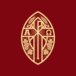 Monogramma christi monogram of jesus christ Vector Image