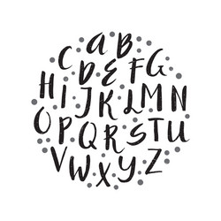 Unique alphabet Royalty Free Vector Image - VectorStock