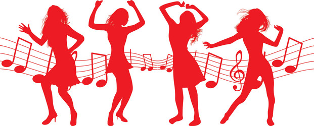 Dancing lady Royalty Free Vector Image - VectorStock