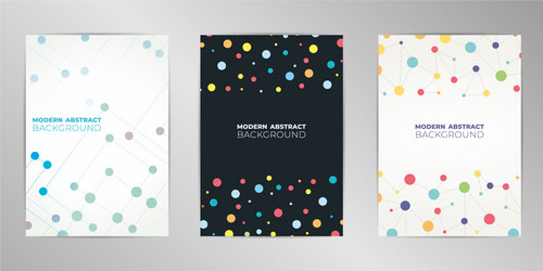Modern cover design background set a4 format Vector Image