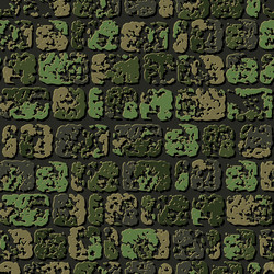 Seamless brown camouflage brick stone wall pattern