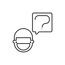 Question mark icon ask Royalty Free Vector Image