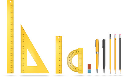 Protactor angles ruler measuring tools Royalty Free Vector