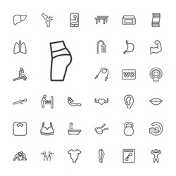 Body icons Royalty Free Vector Image - VectorStock