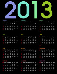 Emo calendar 2011 Royalty Free Vector Image - VectorStock