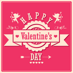 Retro love background Royalty Free Vector Image