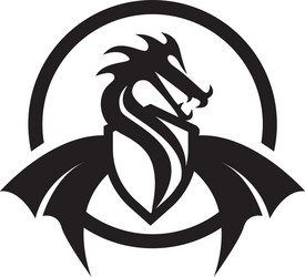 Flying dragon icon Royalty Free Vector Image - VectorStock