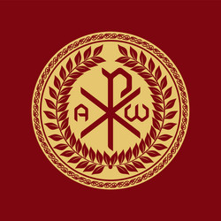 Monogramma christi monogram of jesus christ Vector Image