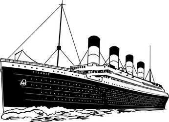 Sinking Titanic Drawing