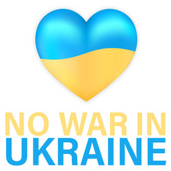 No war in ukraine slogan russia attack Royalty Free Vector