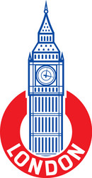 Big ben clock tower icon Royalty Free Vector Image