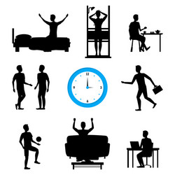 Daily Routine Silhouette Vector Images (over 210)