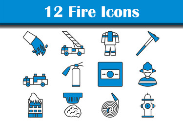 Fireguard icon set Royalty Free Vector Image - VectorStock