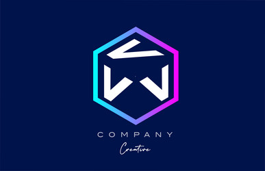 Pink blue xxxxxxxxx three letter cube alphabet Vector Image