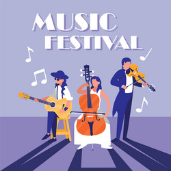 Tropical orchestra playing instrument in concert Vector Image