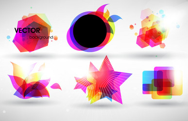 Colorful abstract wavy background design Vector Image