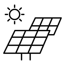 Solar cell icon Royalty Free Vector Image - VectorStock
