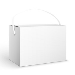 3d paper product box front view template Vector Image