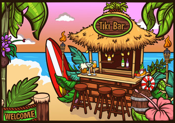 Tiki bar Royalty Free Vector Image - VectorStock
