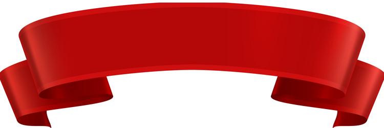 Red ribbon empty composition Royalty Free Vector Image