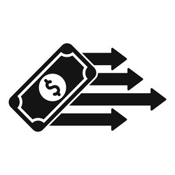 Money cash support icon simple finance Royalty Free Vector