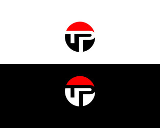 Tp logo initial letter icon design Royalty Free Vector Image
