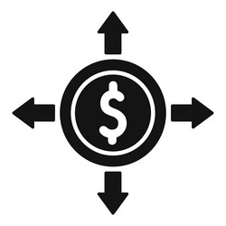 Change money coin icon simple finance Royalty Free Vector