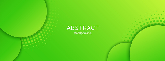 Green gradient abstract long banner Royalty Free Vector